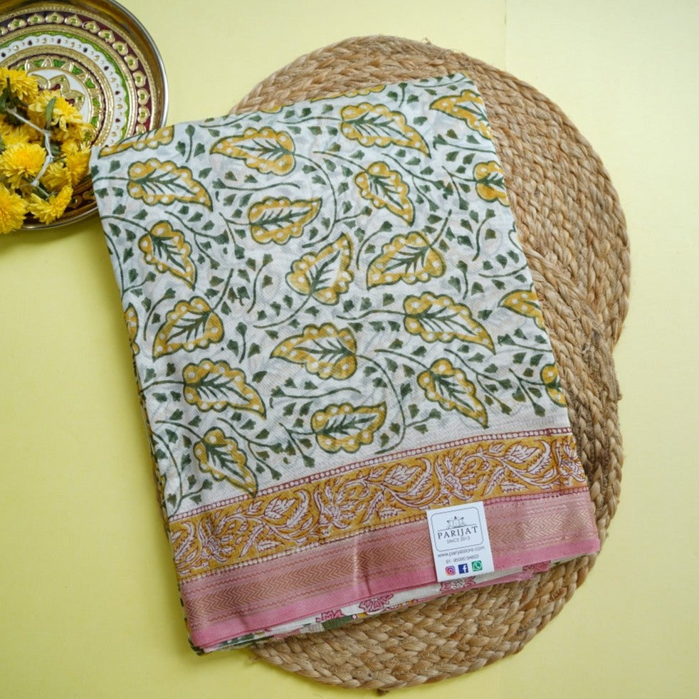 Block Printed Sarees – Parijat Collections