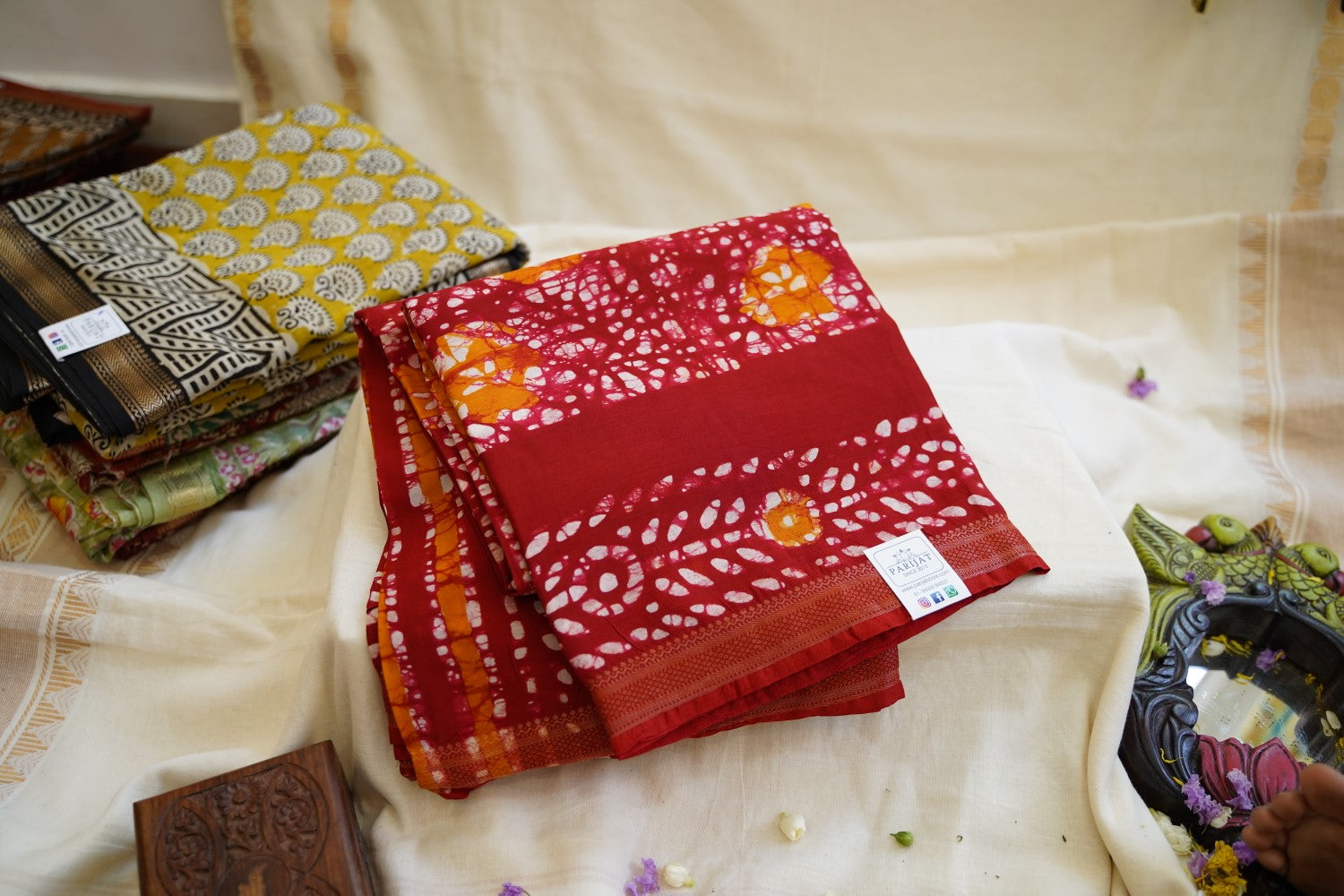Block Printed Sarees – Parijat Collections