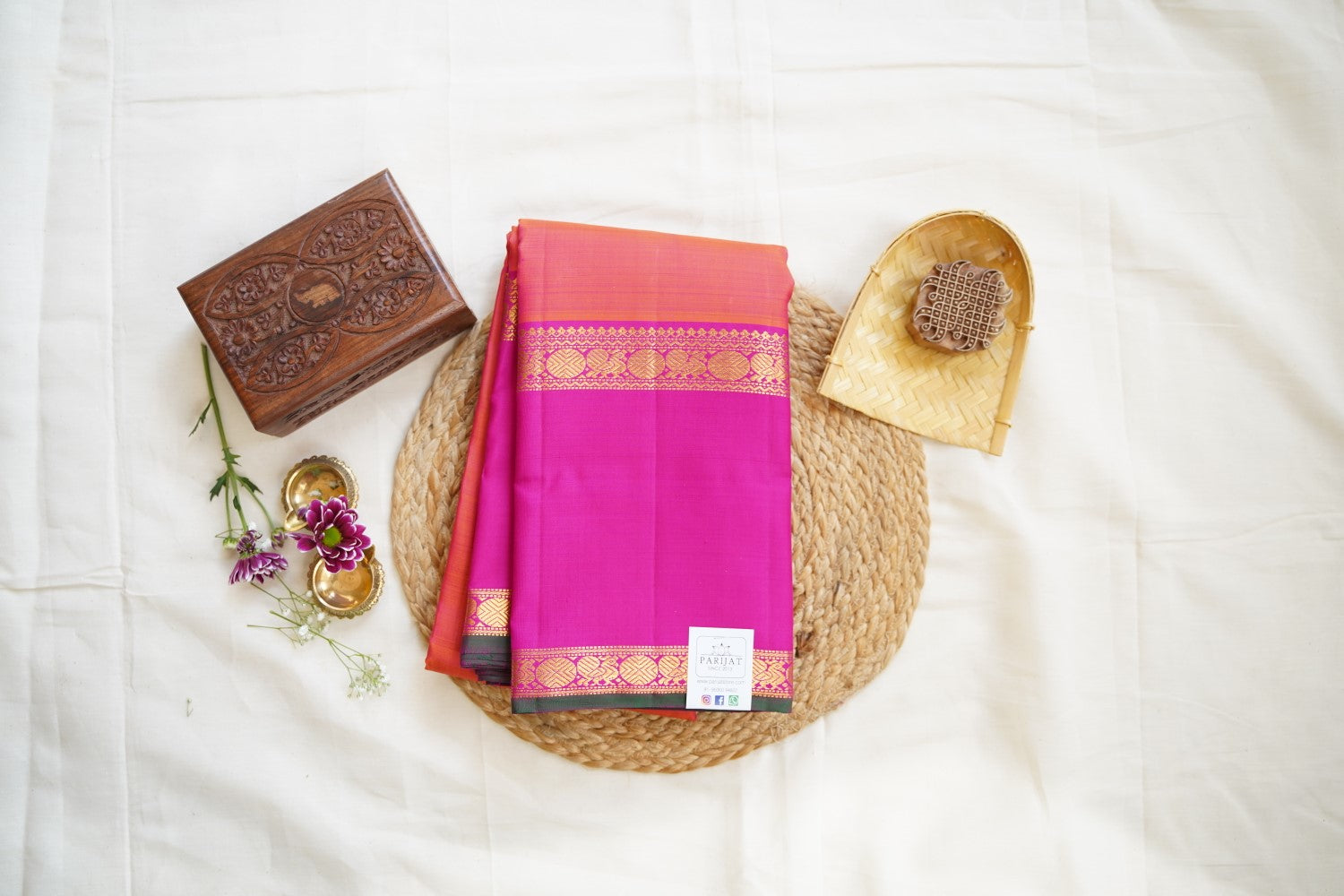Pallum Pazhum Pure Kanchi Silk Saree PC13816 – Parijat Collections